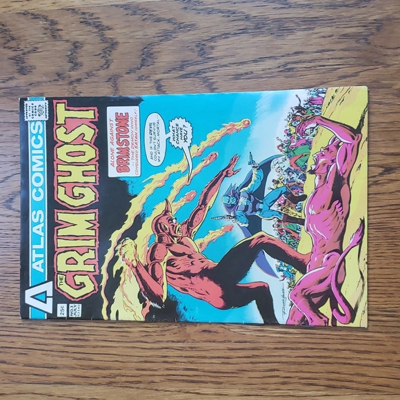 Other | Vintage 7s Atlas Comics The Grim Ghost No 3 Comic Book | Poshmark
